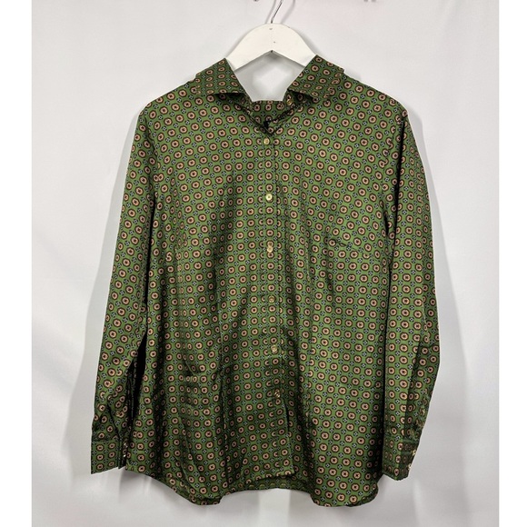 Talbots | Tops | Talbots 4w Elegant Green Blouse | Poshmark